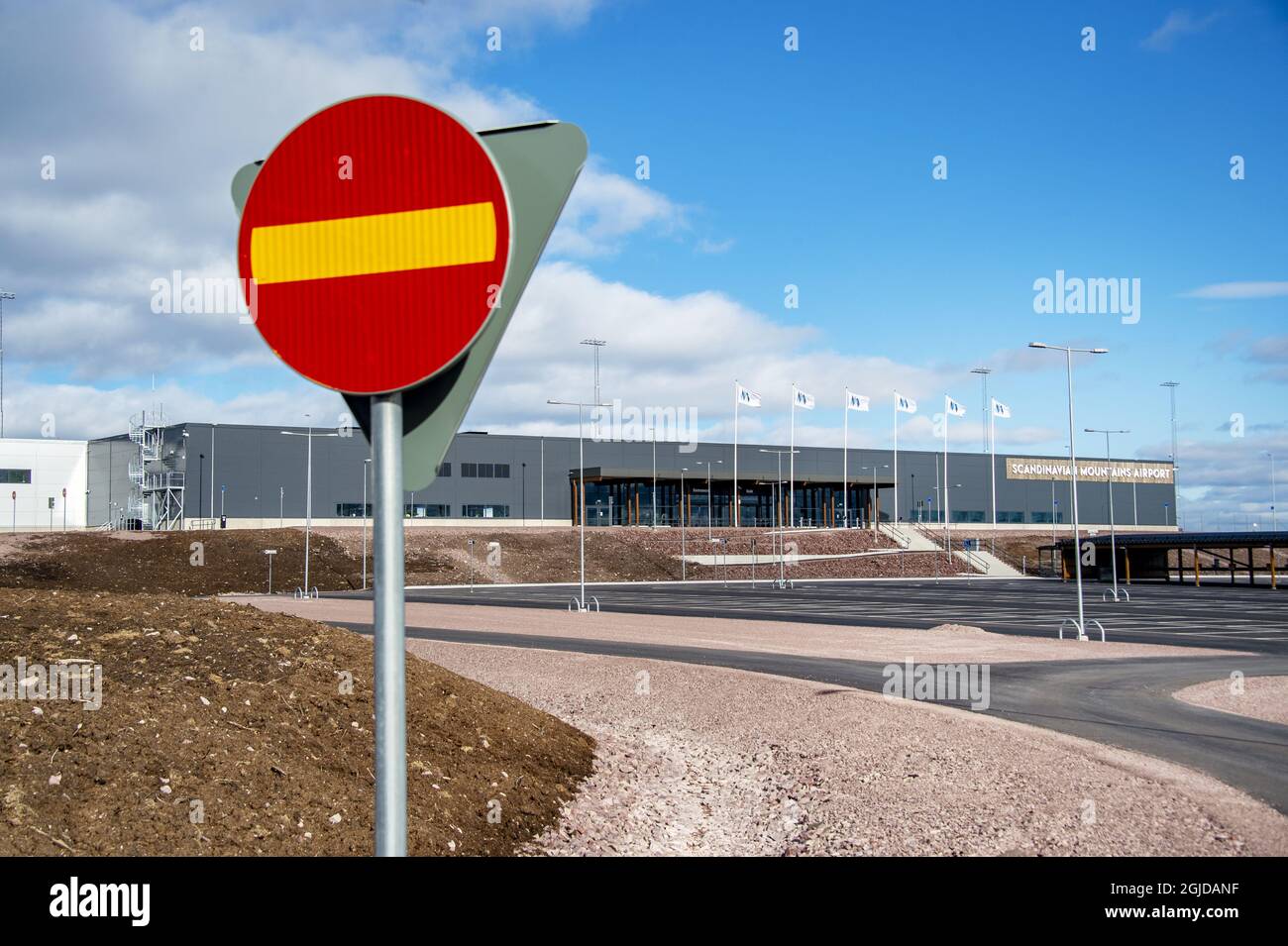 The newly inaugurated Scandinavian Mountains Airport. Salen, the ...