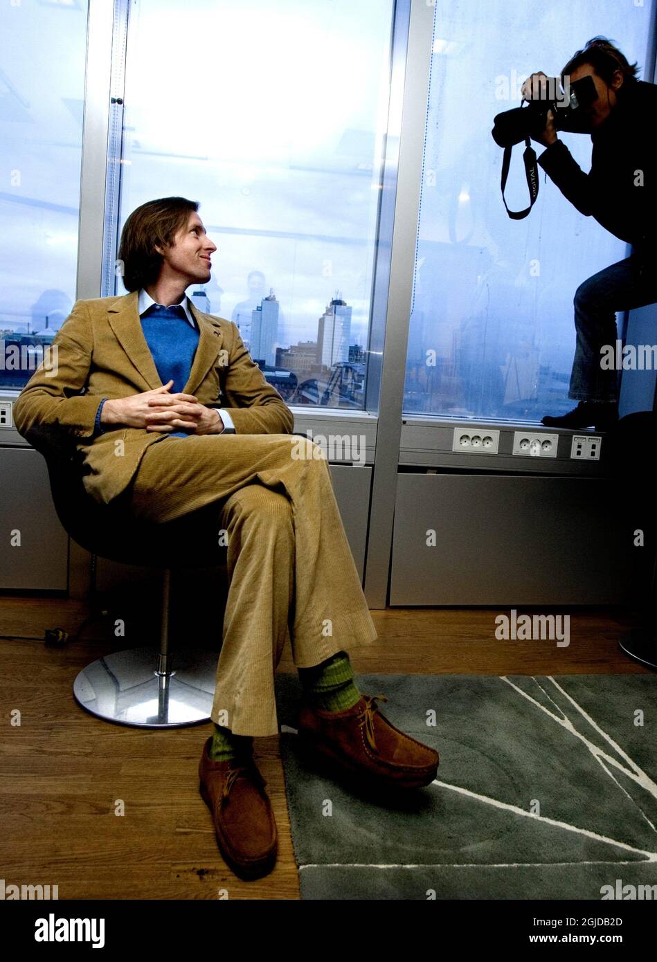 American Film Director Wes Anderson photographed during his visit at ...