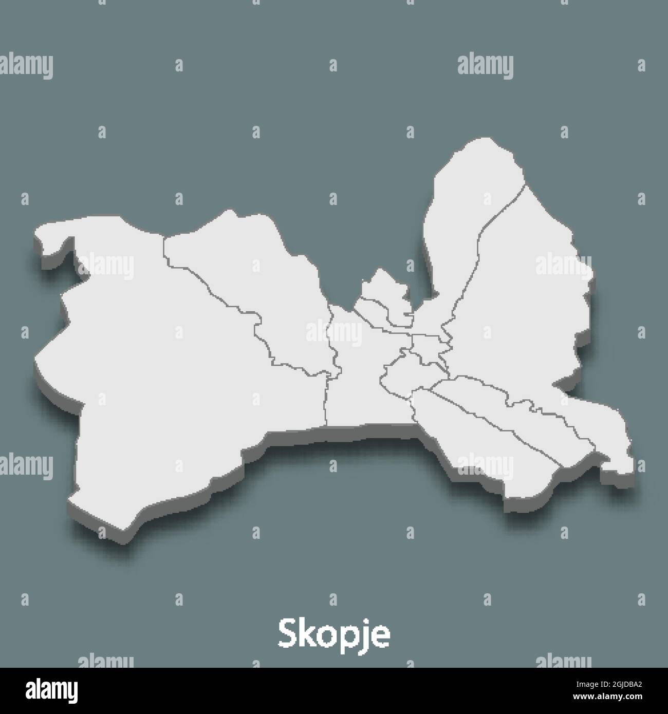 Skopje map hi-res stock photography and images - Alamy
