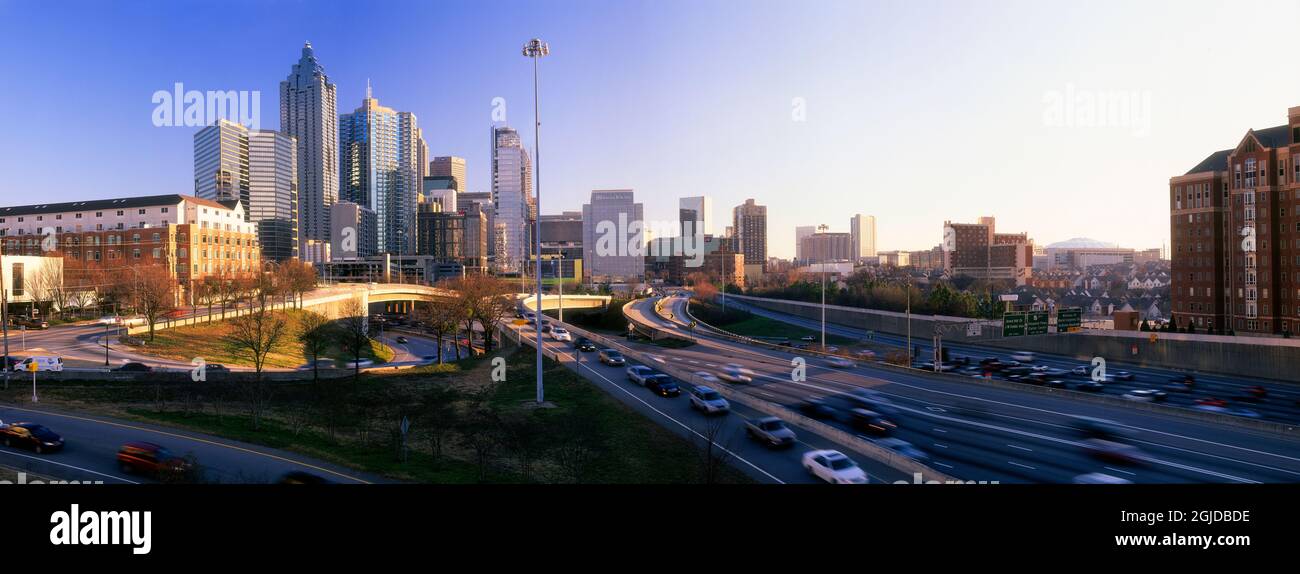 Atlanta skyline panoramic hi-res stock photography and images - Alamy