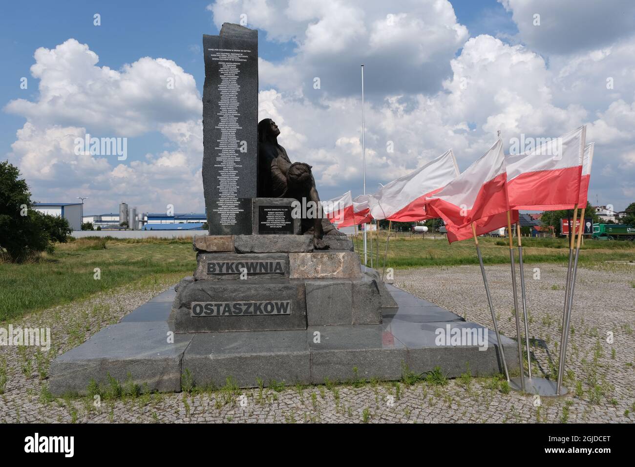 Bielsk Podlaski, Poland - July 13, 2021: Katyn Monument. This memorial ...