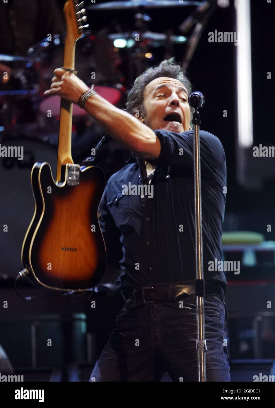 Bruce Springsteen performs with his E Street Band at the Oslo Spektrum ...