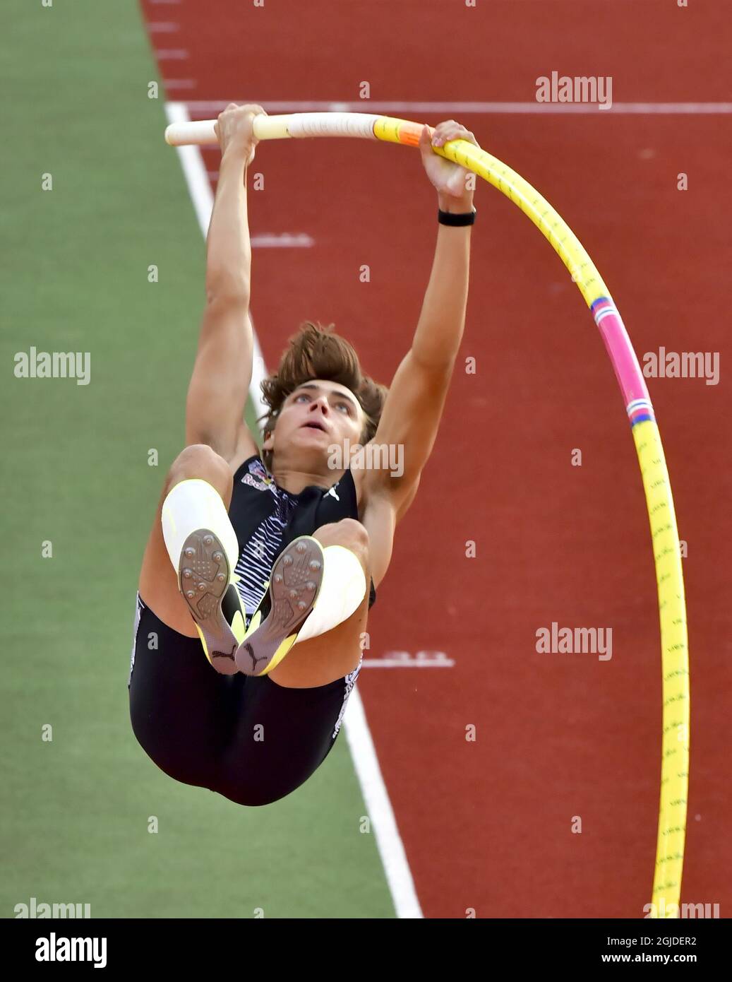 Pole vaulter Armand Duplantis (SWE) during the athletics event ...