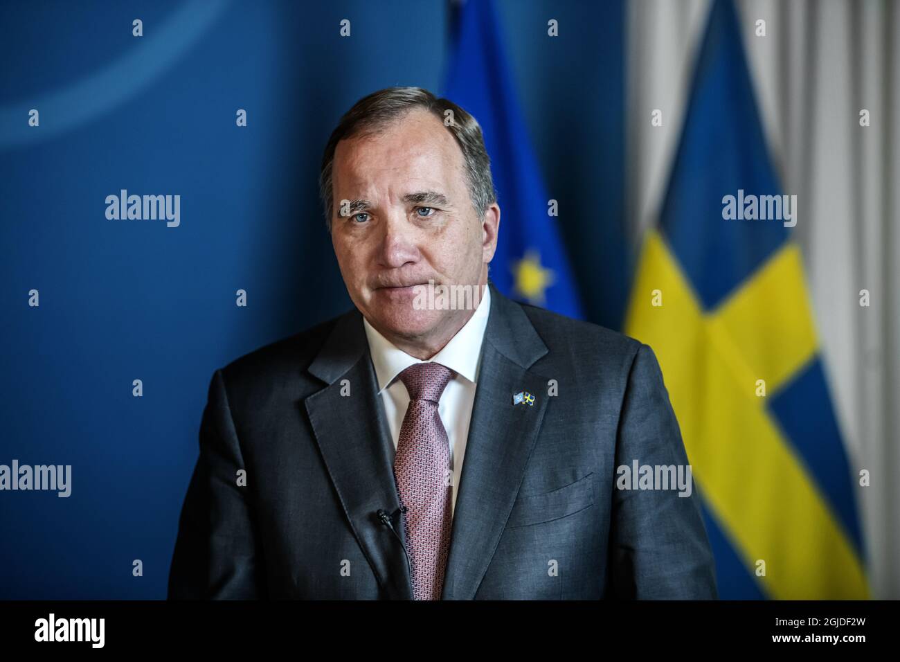Sweden's Prime Minister Stefan Lofven photographed in the Swedish ...