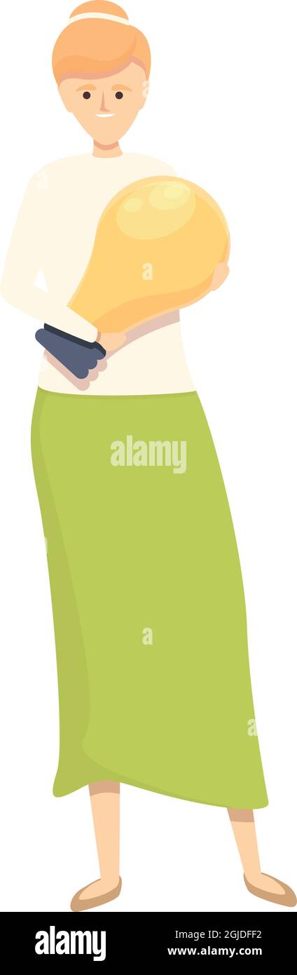 Realization idea icon cartoon vector. Smart solution. Creative brain ...