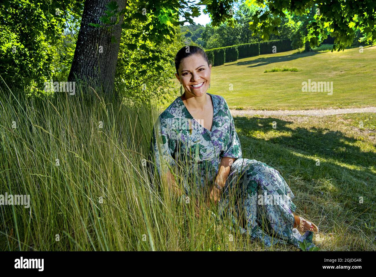 Crown Princess Victoria in an exclusive interview in the garden at Haga ...