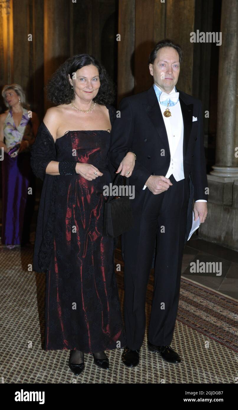 Permanent secretary of the Royal Swedish Academy Horace Engdahl and ...