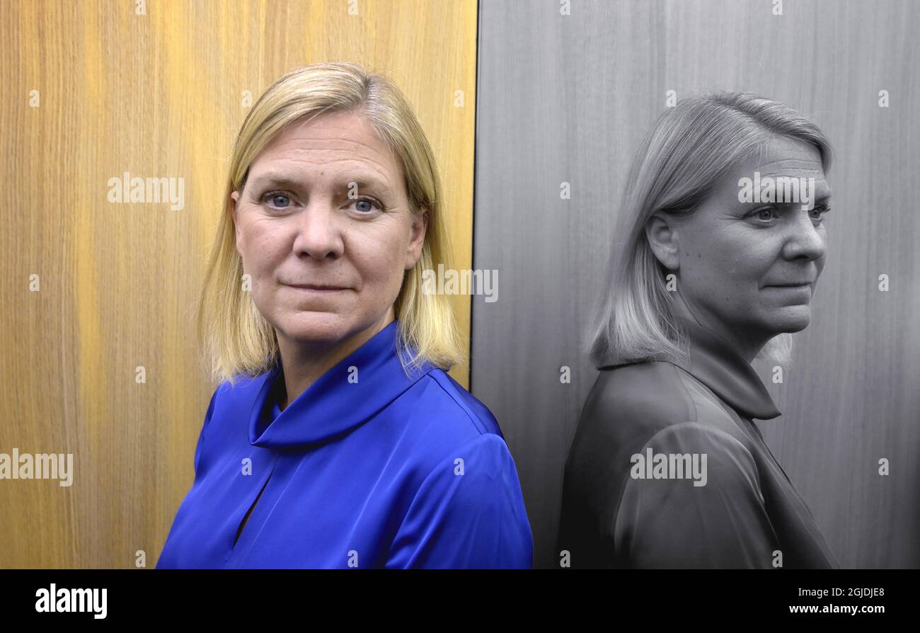 Portrait of Magdalena Andersson, Sweden's Minister for Finance, in ...