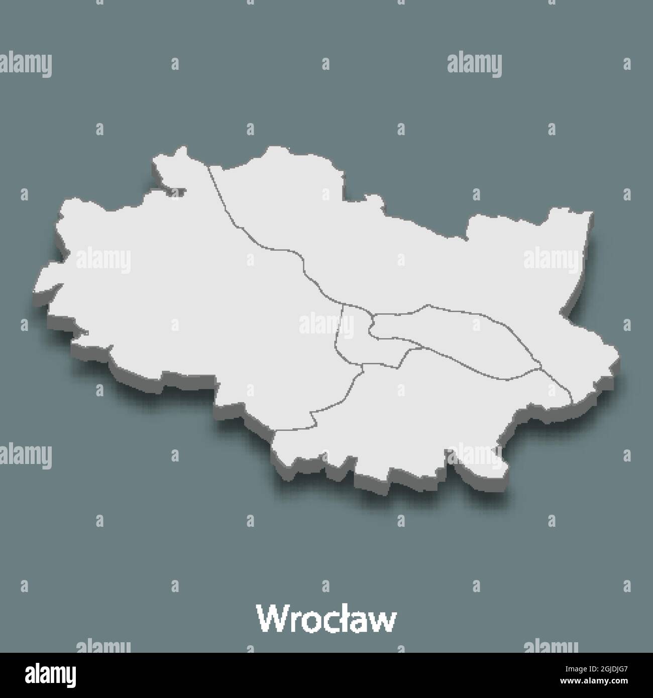 Wroclaw map Stock Vector Images - Alamy