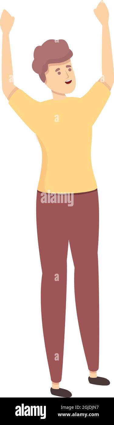 Self efficacy icon cartoon vector. Achievement goal. Development idea ...