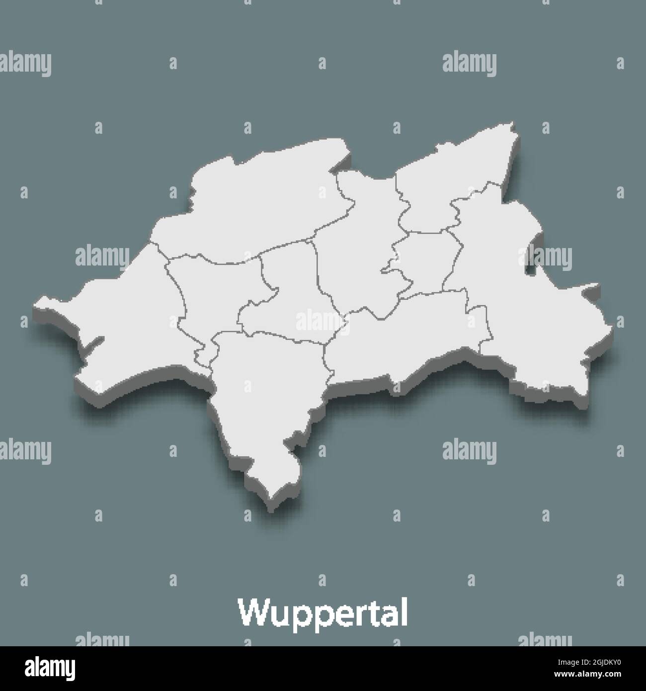 Wuppertal map hi-res stock photography and images - Alamy