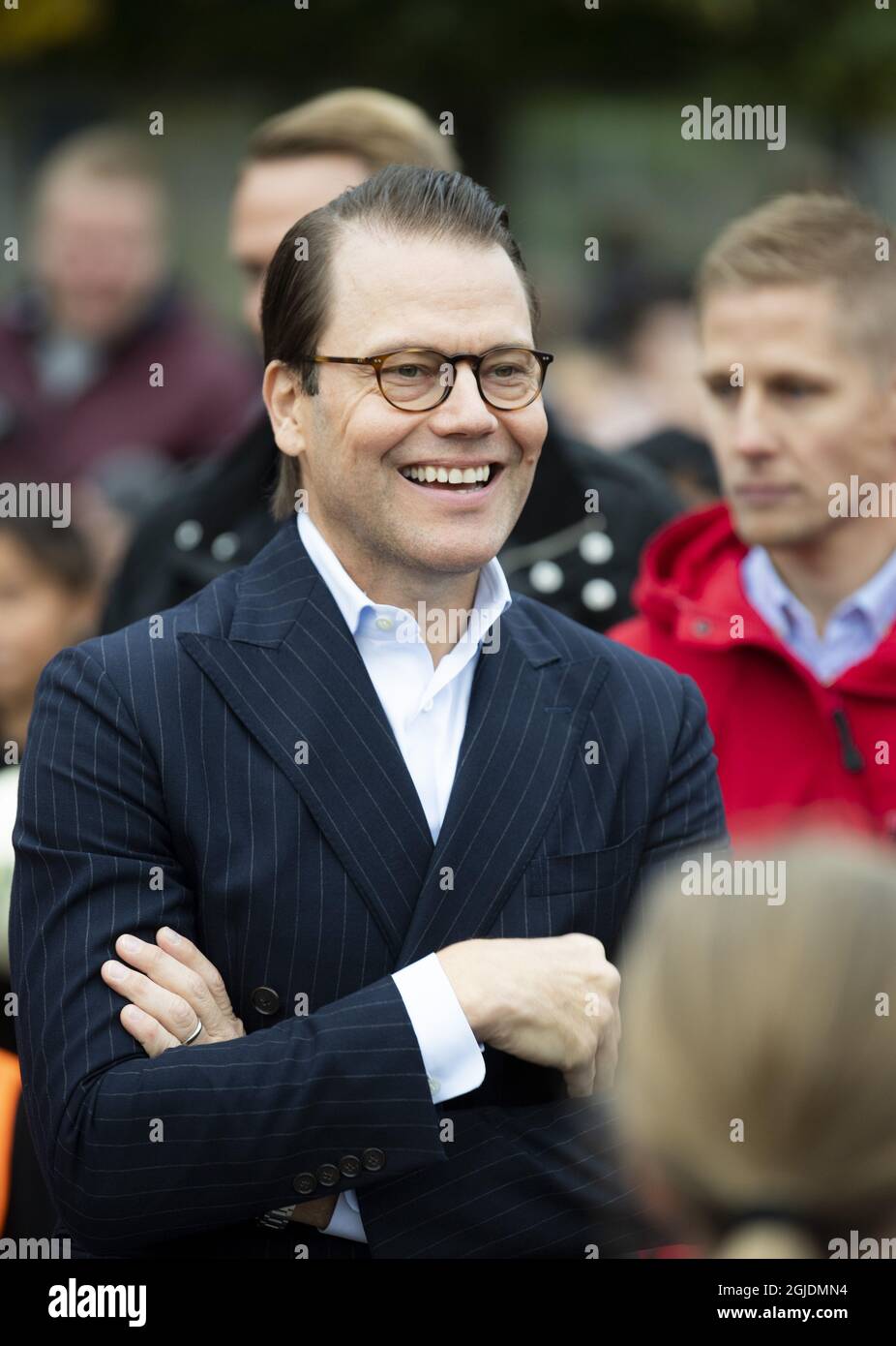 Prince Daniel visits the British Junior school in Eskilstuna, Sweden ...