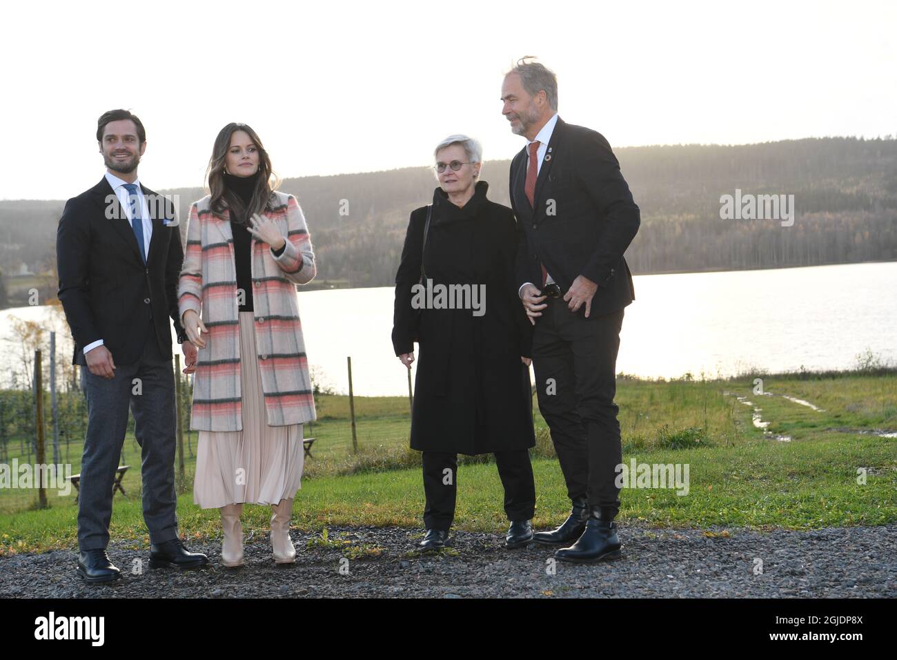 Prince Carl Philip and Princess Sofia with County Governor Georg Andrén ...