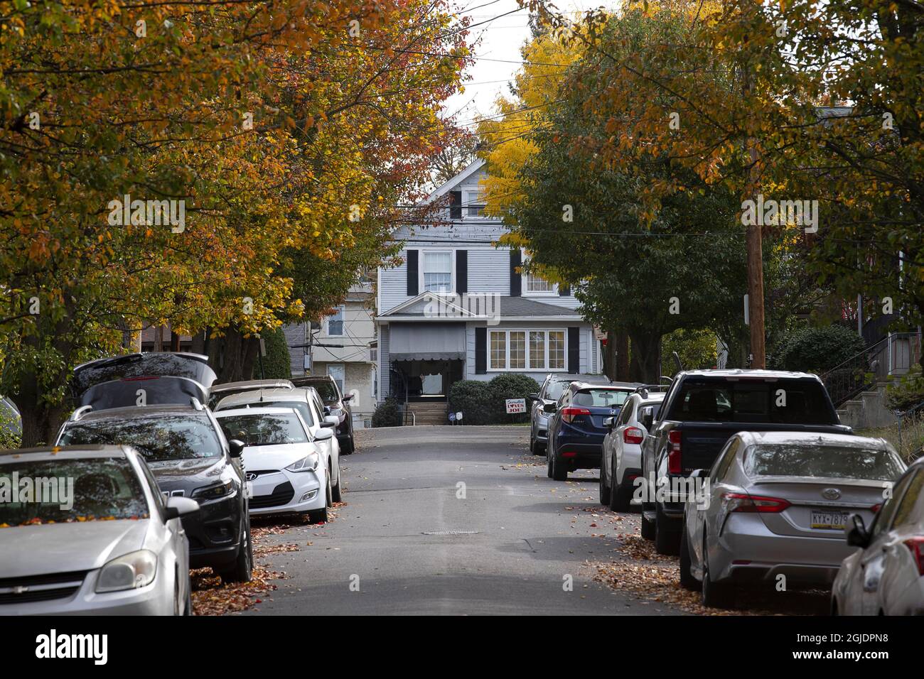 Joe Biden's hometown of Scranton, Pennsylvania, USA, October 26, 2020 ...
