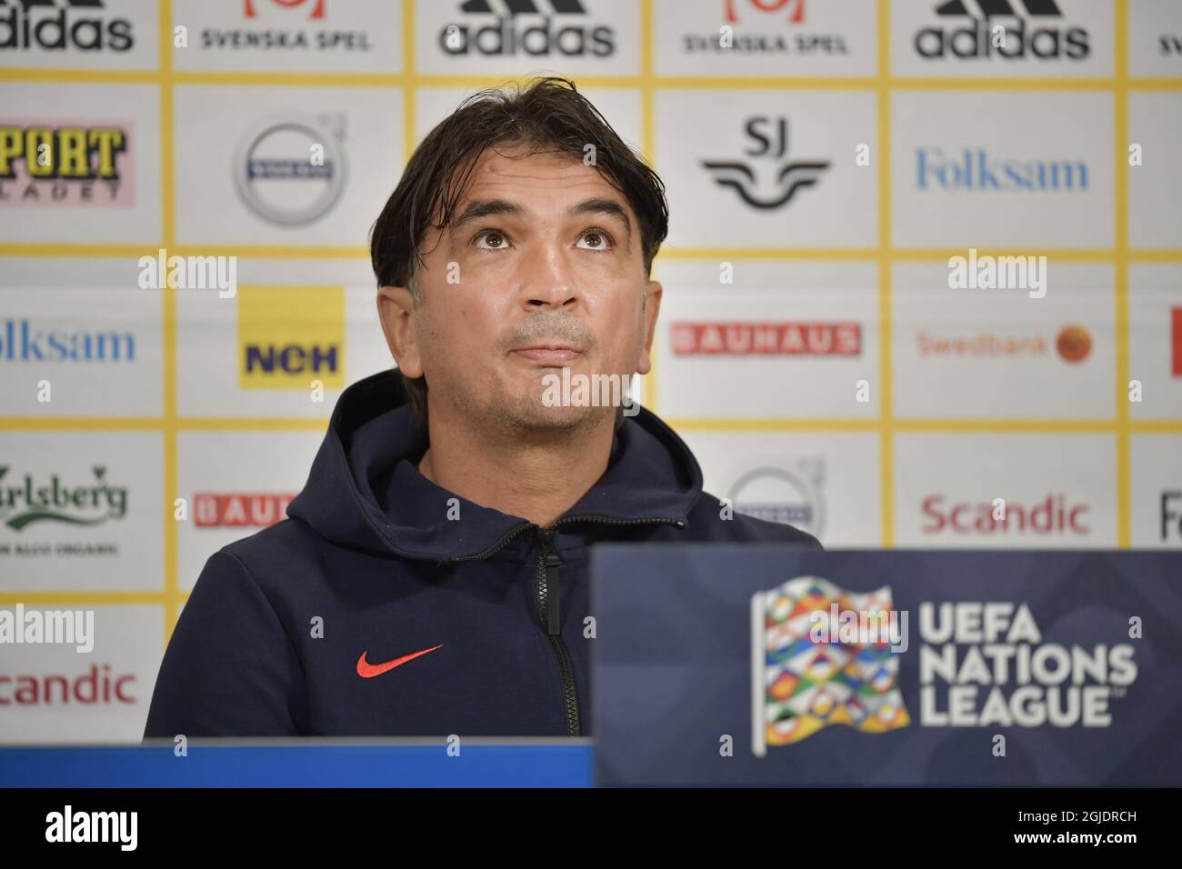 STOCKHOLM 20201113 Kroatiens forbundskapten Zlatko Dalic under ... STOCKHOLM 20201113 Kroatiens forbundskapten Zlatko Dalic under ...