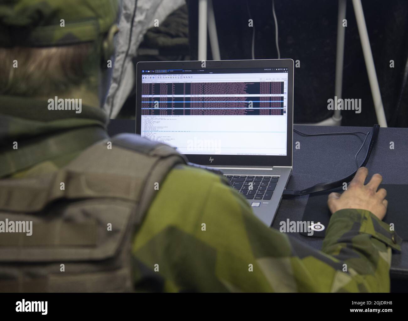 Cyber soldiers in the Swedish Armed Forces during an exercise in ...