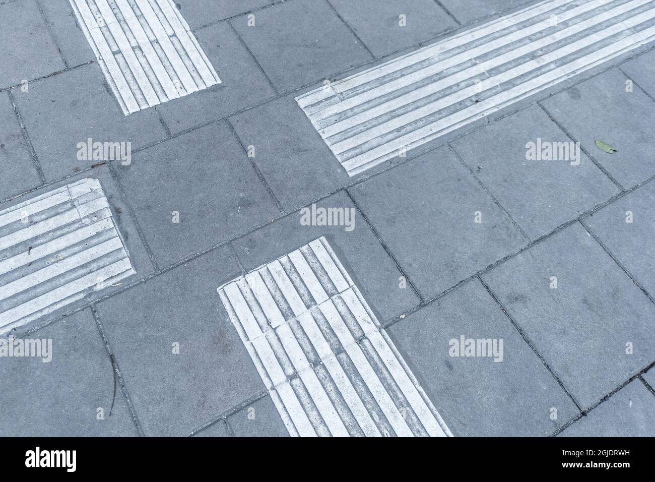 Tactile paving, tactile guideways for the visually impaired, blind ...