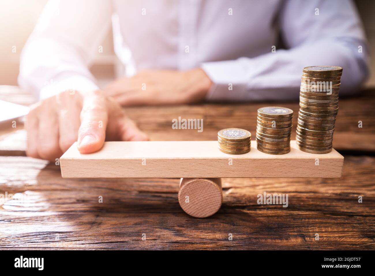 Money Leverage And Economy Balance. Inflation Insurance Stock Photo - Alamy