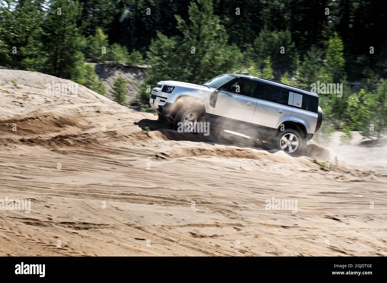 Land Rover Defender 110 First Edition D240 AWD auto 2,0D. Car driving ...