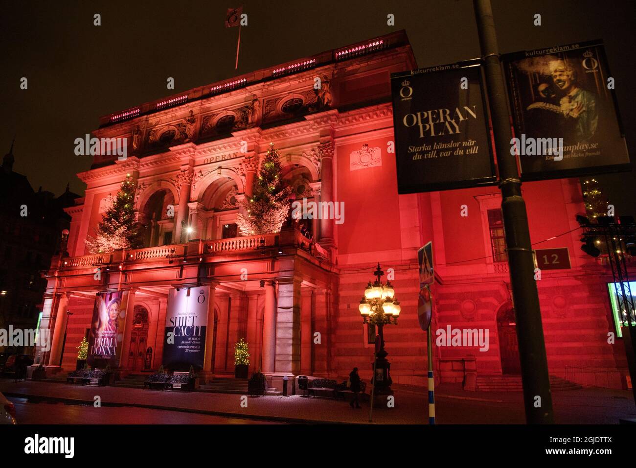 The Opera House in Stockholm, Sweden, on December 05, 2020. This year's ...