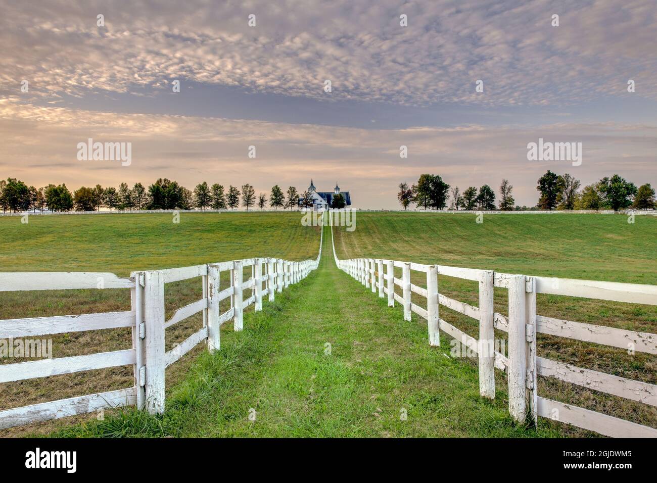 Fences, Manchester Horse Farm, Lexington, Kentucky (Editorial Use Only ...