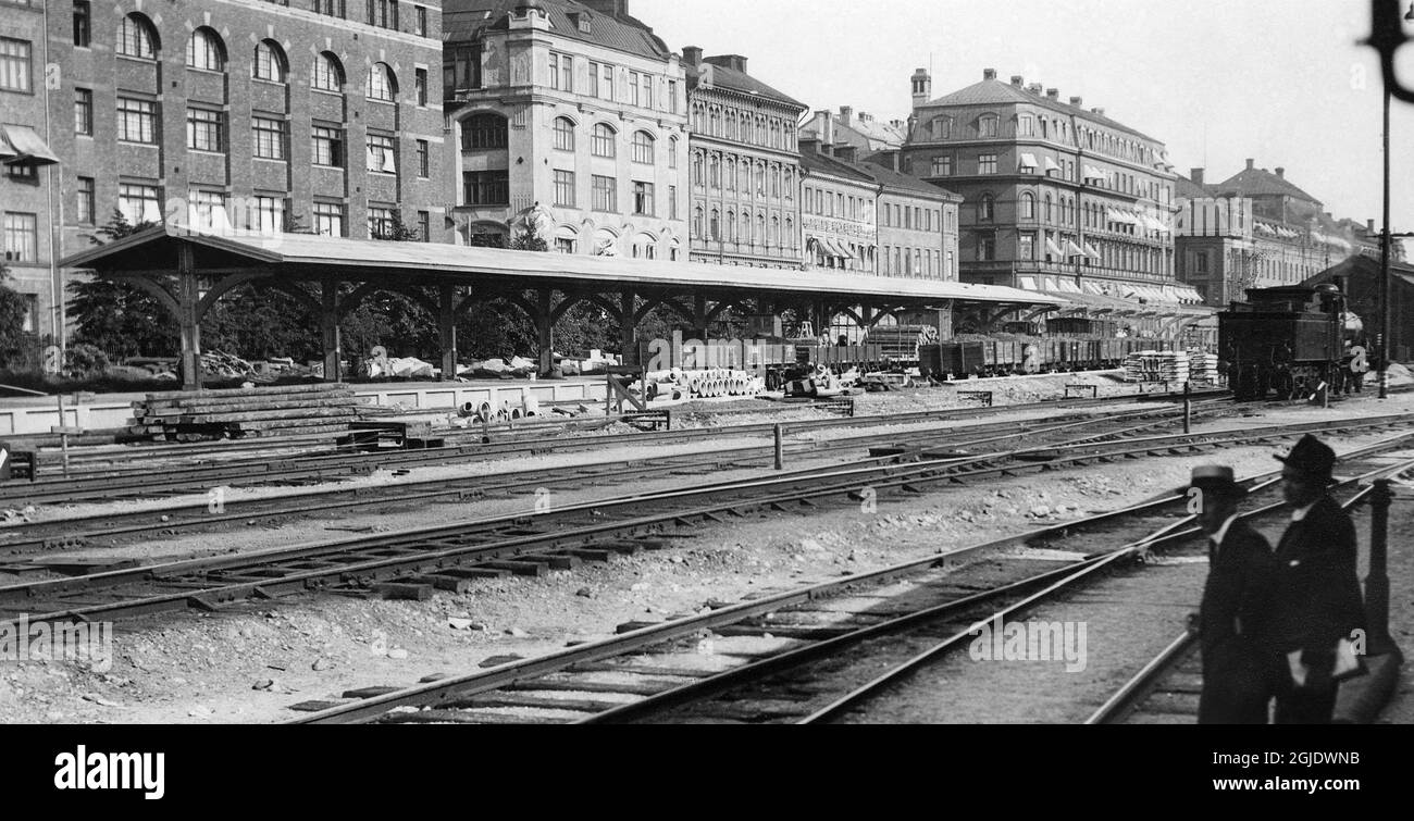 STOCKHOLM 1925 Reconstruction of Stockholm Central Station 1925-1928 ...