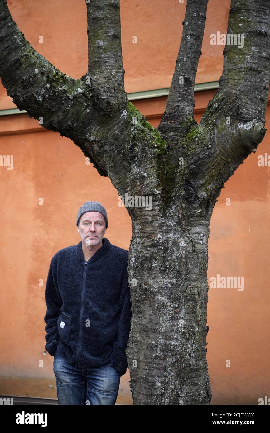 Swedish writer John Ajvide Lindqvist photographed in Stockholm, Sweden ...