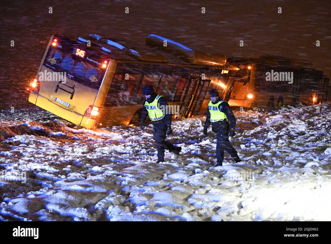 Two police buses hi-res stock photography and images - Alamy