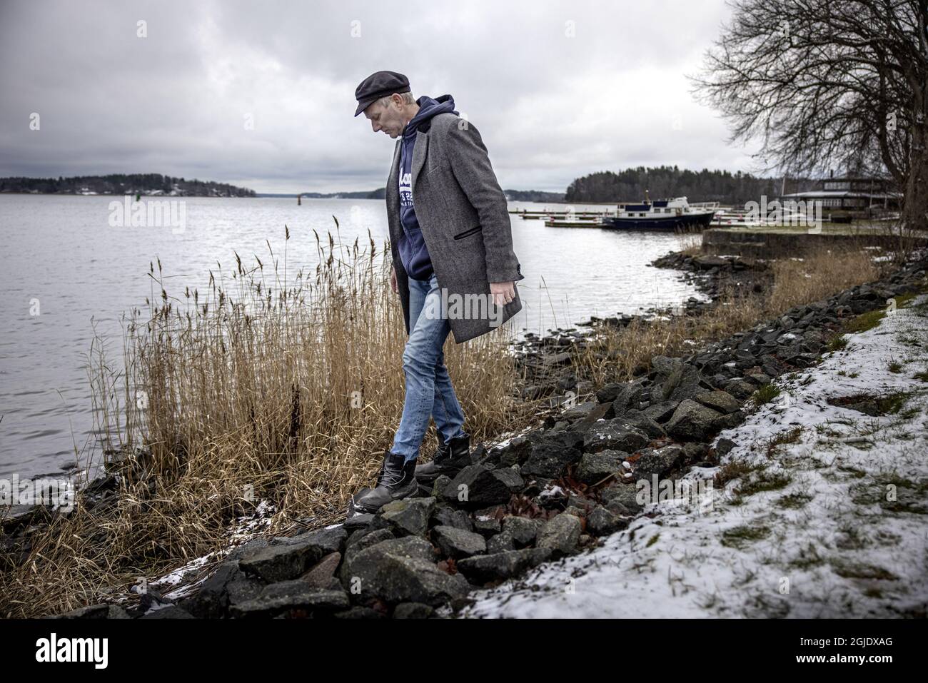 Swedish writer John Ajvide Lindqvist photographed in Norrtalje, Sweden ...