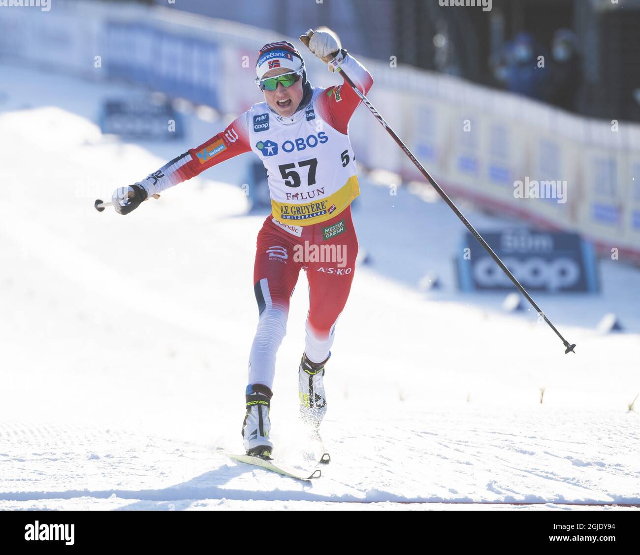Therese Johaug of Norway competes during the Women's 10 km FIS Cross ...
