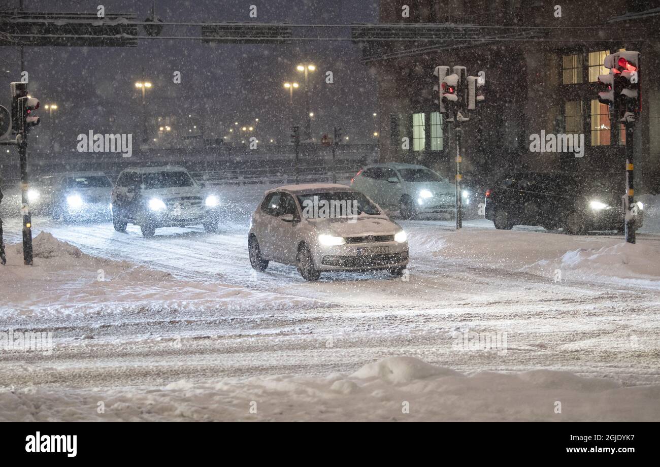 Stockholm in snowfall hi-res stock photography and images - Alamy