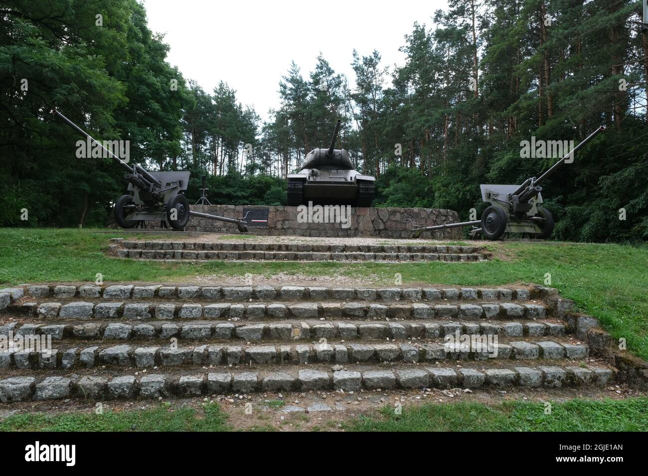 Nowogrod, Poland - July 18, 2021: Polish defense line on the Narew ...