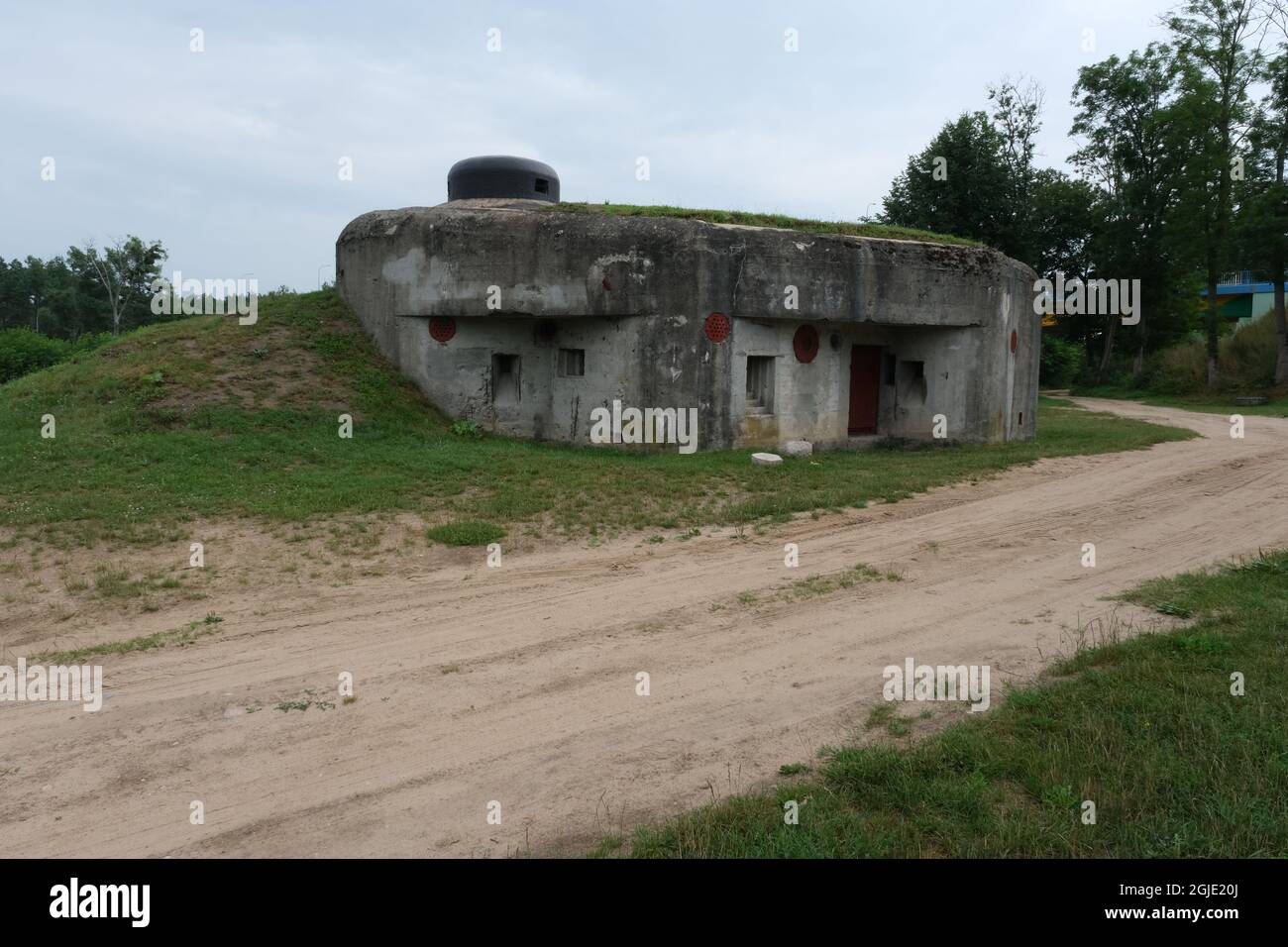 Nowogrod, Poland - July 18, 2021: Polish defense line on the Narew ...