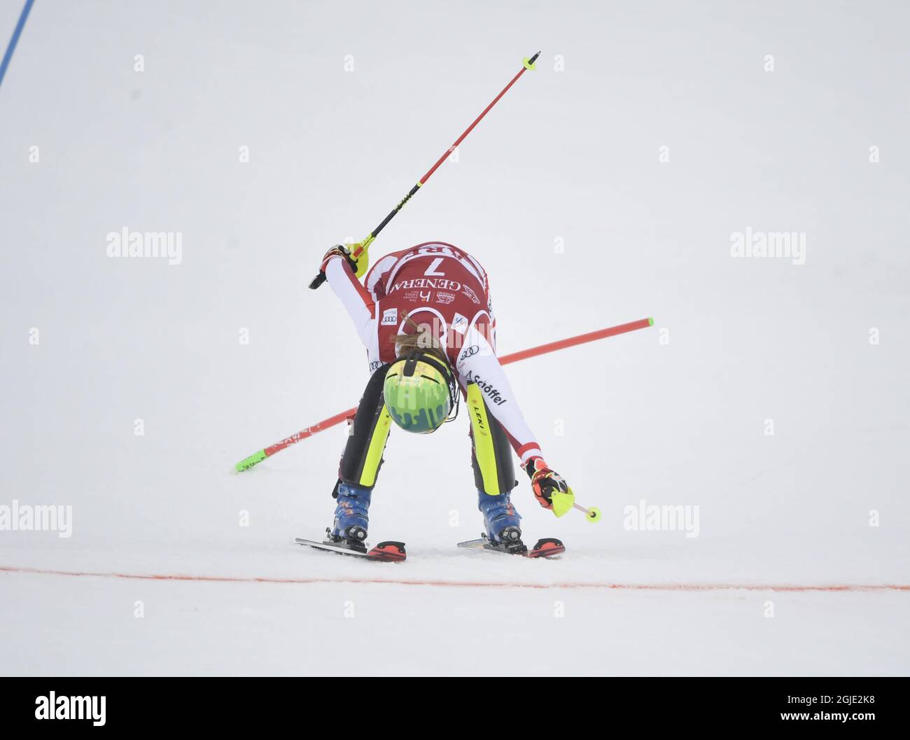 Alpine Skiing Finish Line Sign