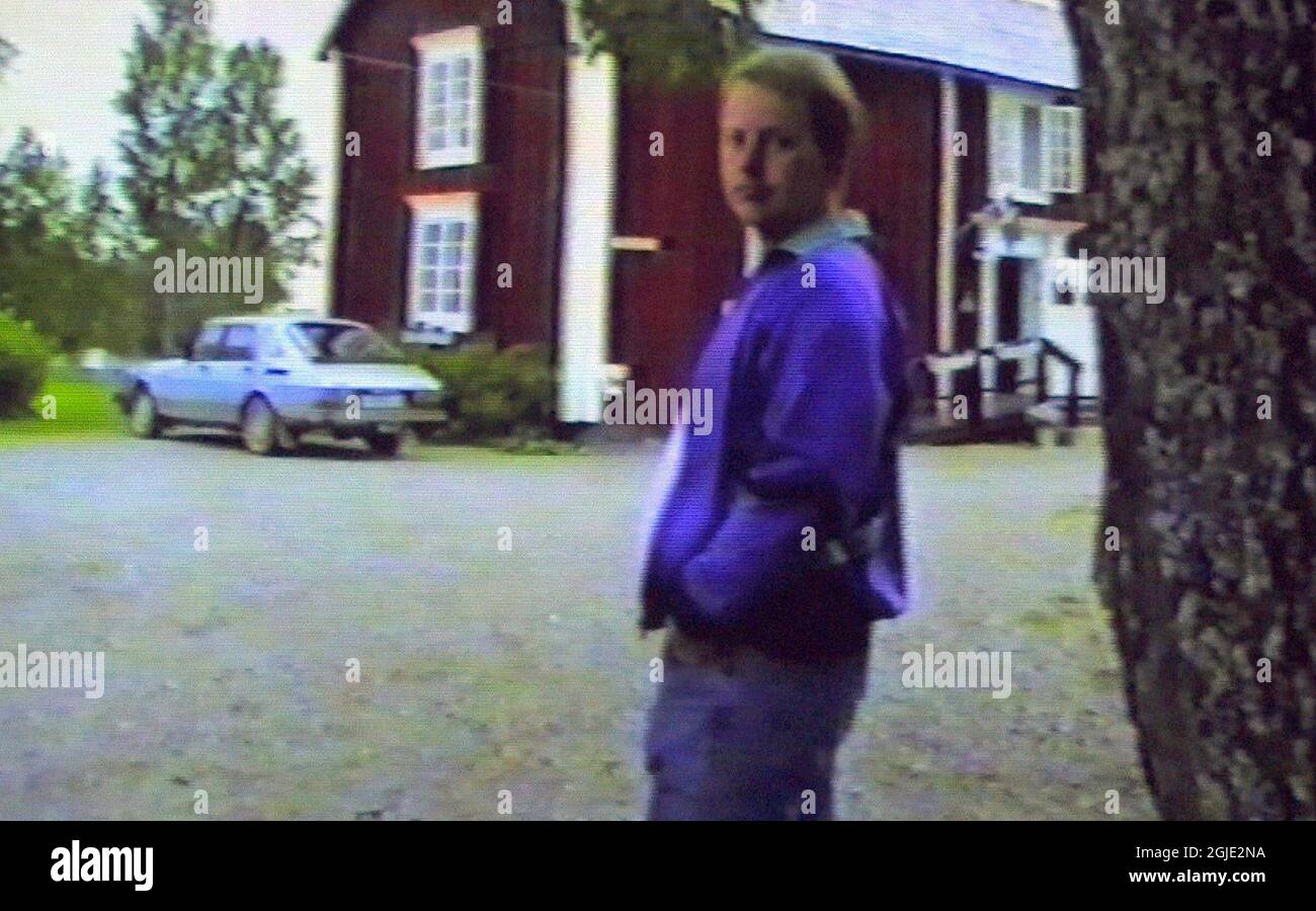 Confessed murderer Anders Eklund is seen in a video released by Swedish ...