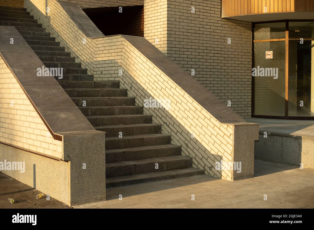 Main entrance. Steps in architecture. Details of the entrance to the ...