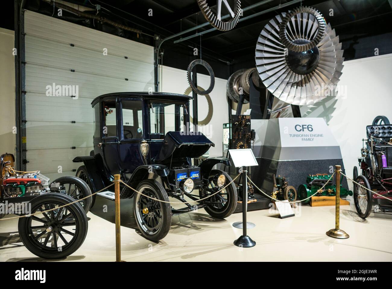 USA, Maine, Kennebunkport, Owls Head Transportation Museum, 1912 Woods ...