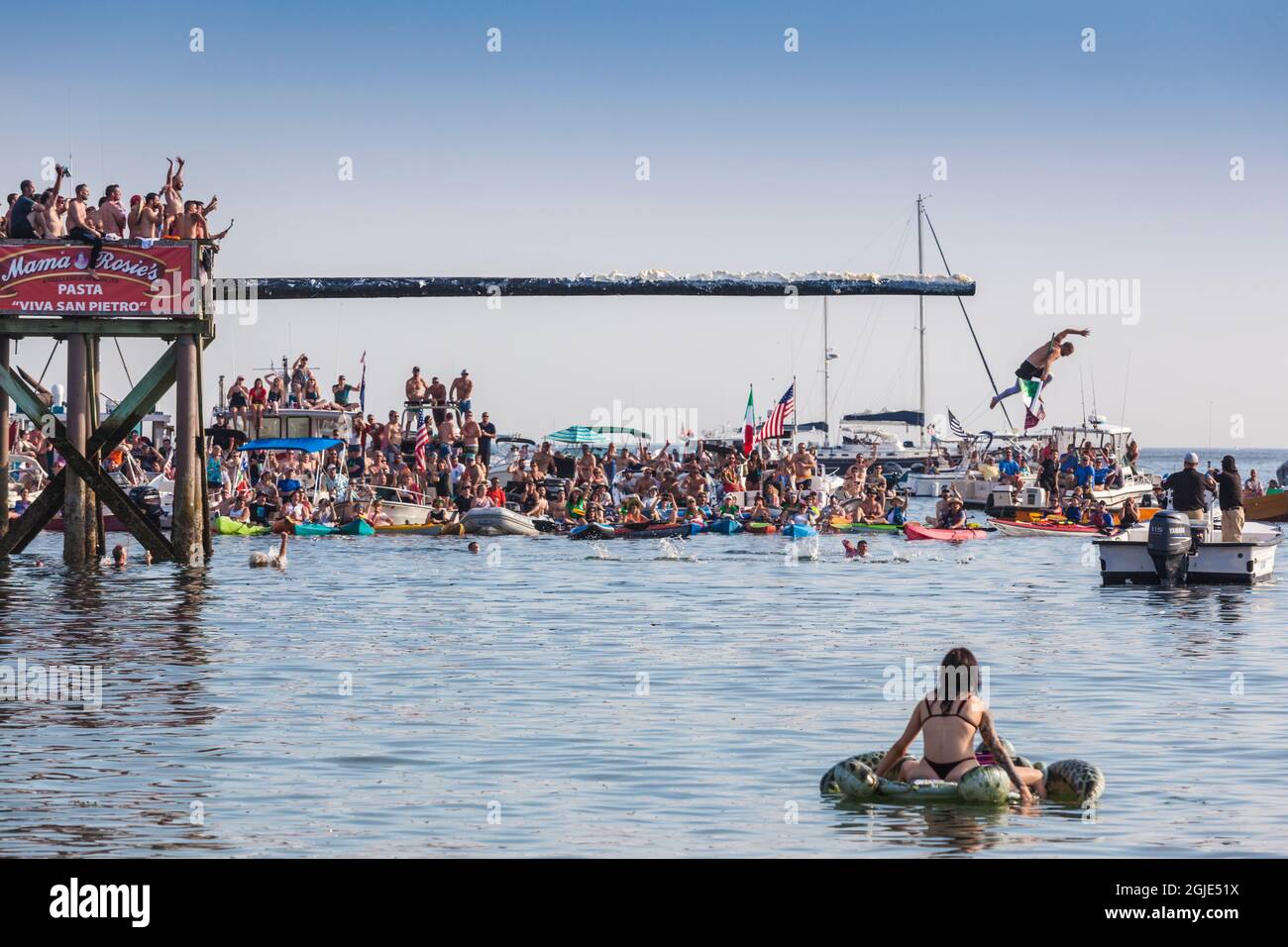 Greasy pole hi-res stock photography and images - Alamy