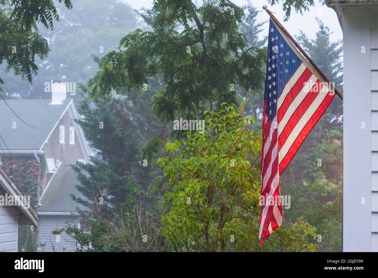 USA, Massachusetts, Cape Ann, Gloucester. US flag Stock Photo - Alamy