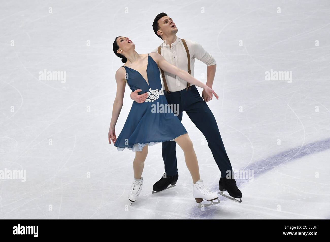 Charlene Guignard and Marco Fabbri of Italy perform during the Ice ...