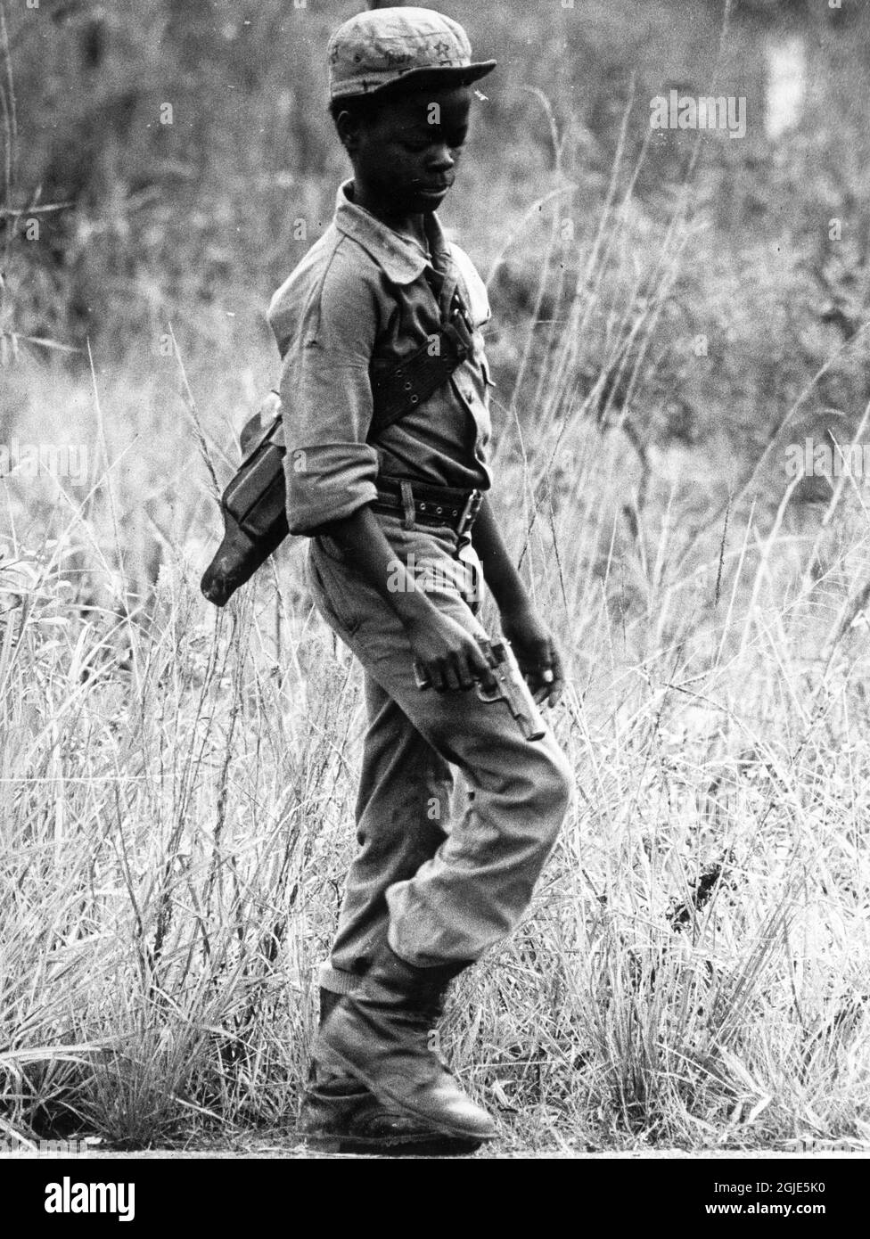 Angola 1970 Angolan War of Independence. With a gun in his hand and the ...