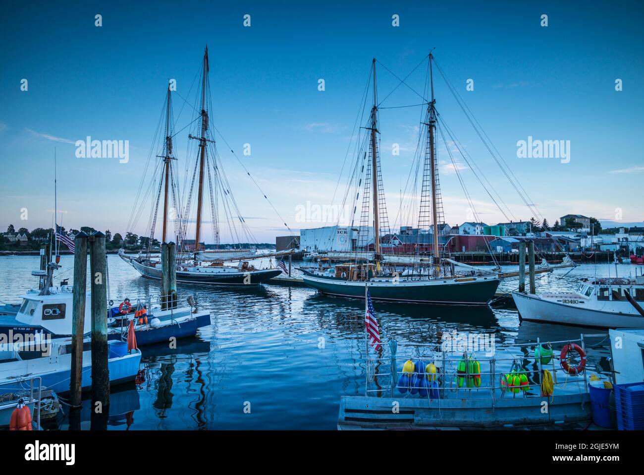 USA, Massachusetts, Cape Ann, Gloucester. Gloucester Schooner Festival ...
