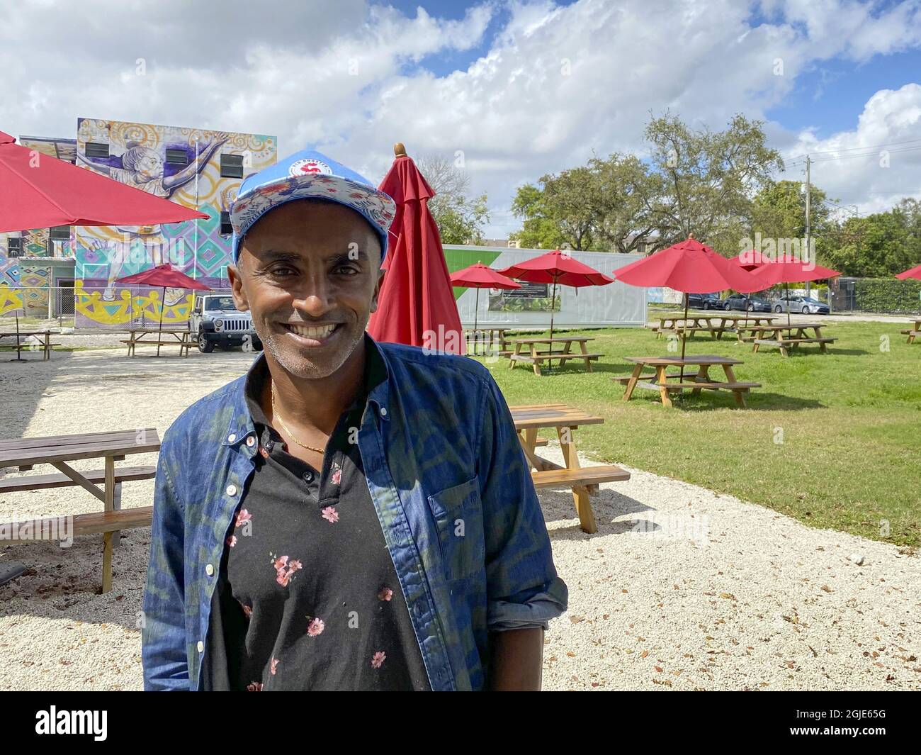 Chef Marcus Samuelsson at his new restaurant Red Rooster Overtown in ...