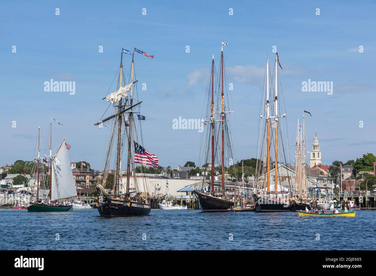 USA, Massachusetts, Cape Ann, Gloucester. Gloucester Schooner Festival ...
