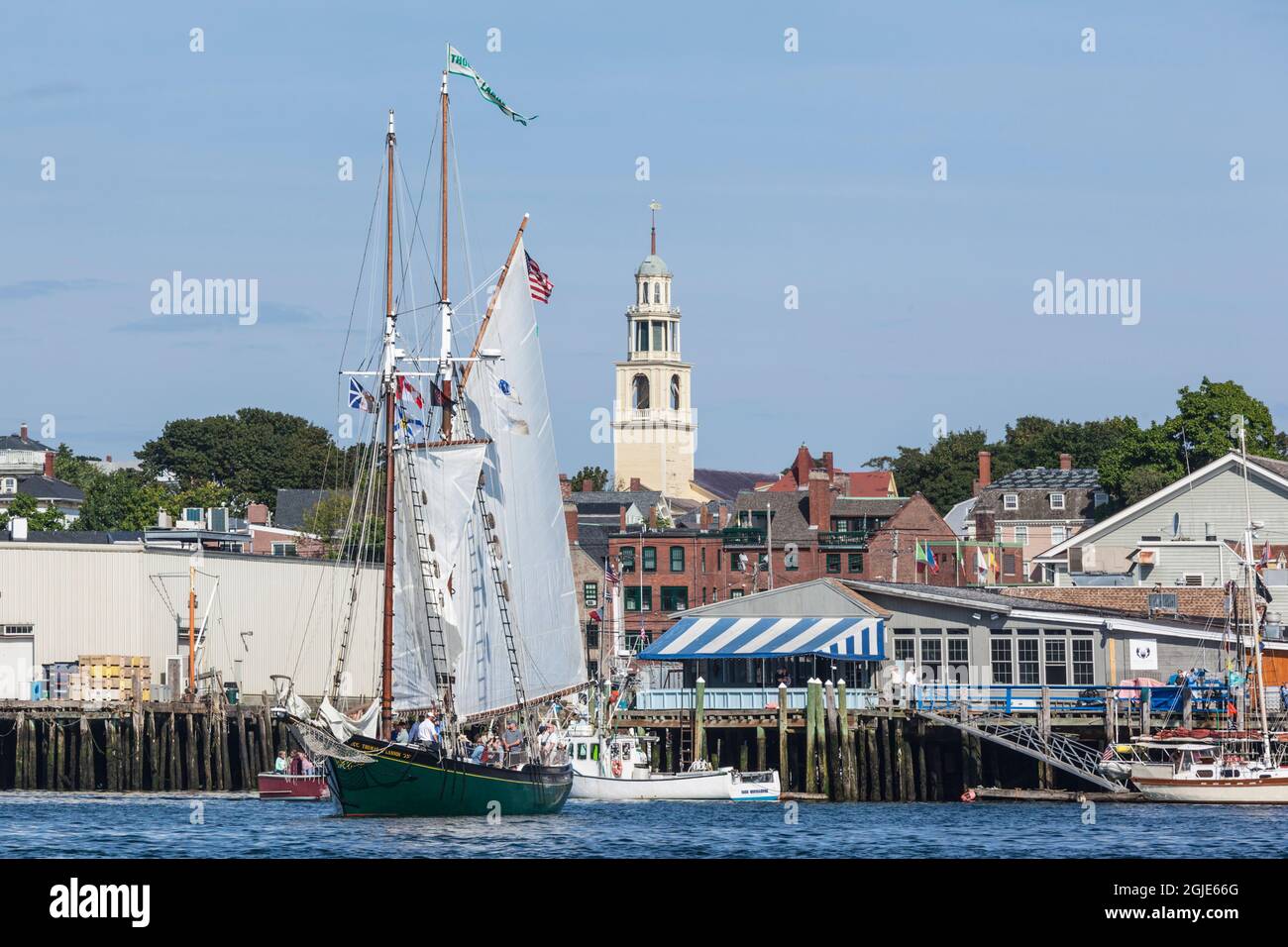 USA, Massachusetts, Cape Ann, Gloucester. Gloucester Schooner Festival ...