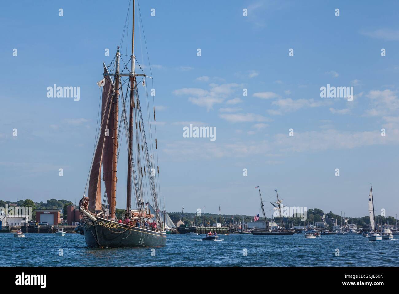 USA, Massachusetts, Cape Ann, Gloucester. Gloucester Schooner Festival ...