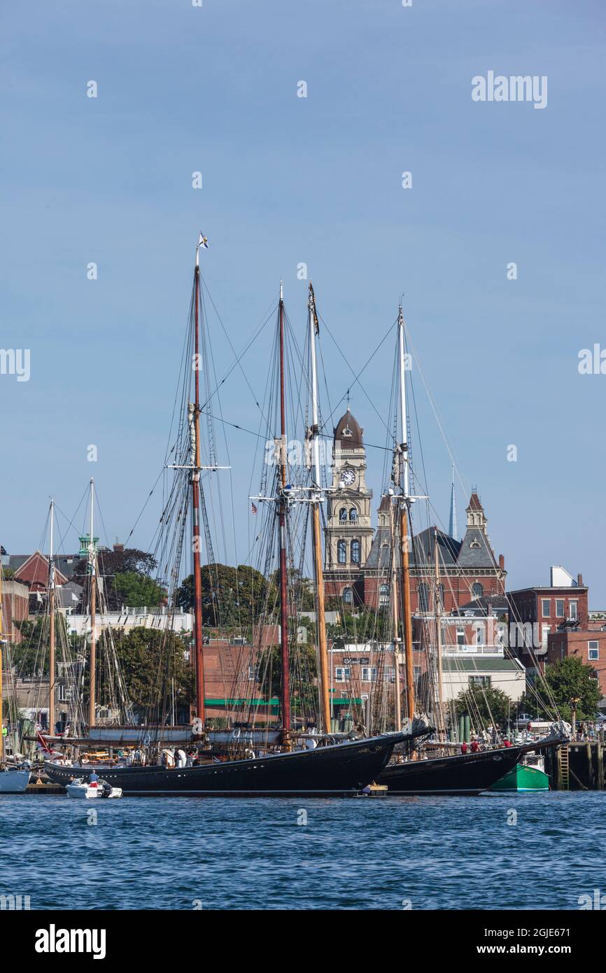 USA, Massachusetts, Cape Ann, Gloucester. Gloucester Schooner Festival ...