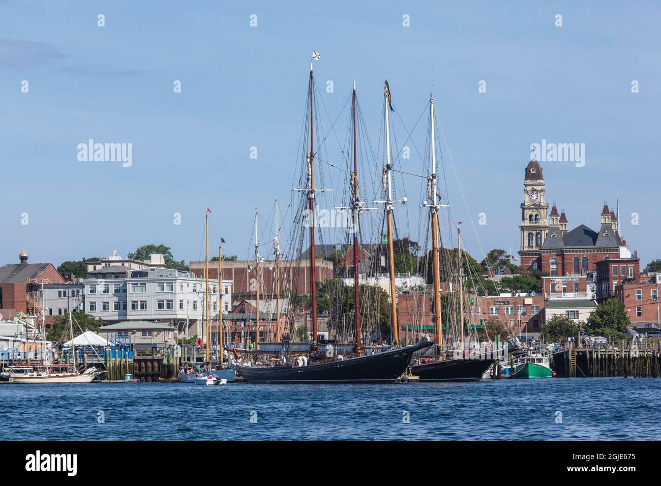 USA, Massachusetts, Cape Ann, Gloucester. Gloucester Schooner Festival ...