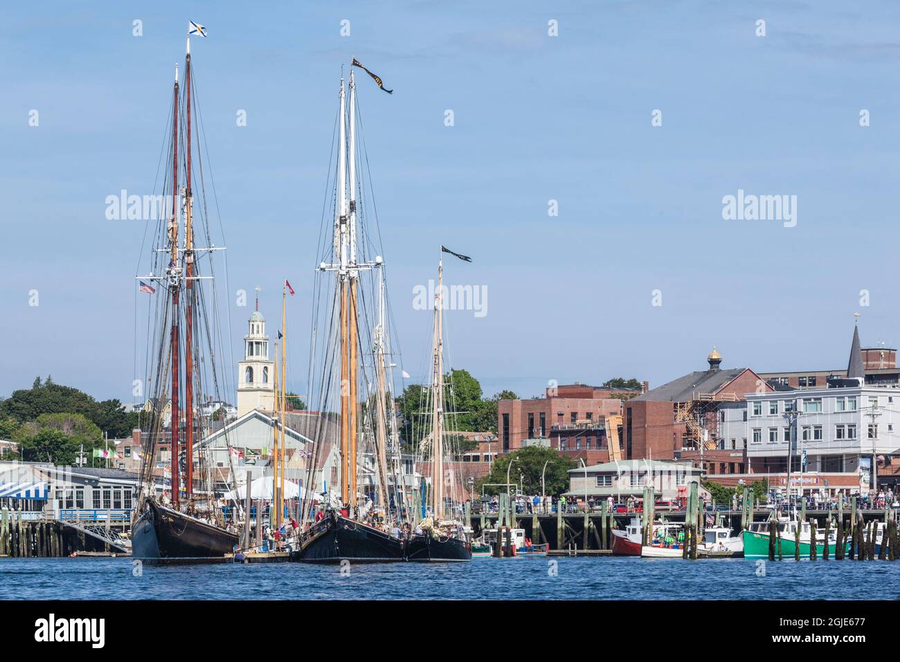 USA, Massachusetts, Cape Ann, Gloucester. Gloucester Schooner Festival ...