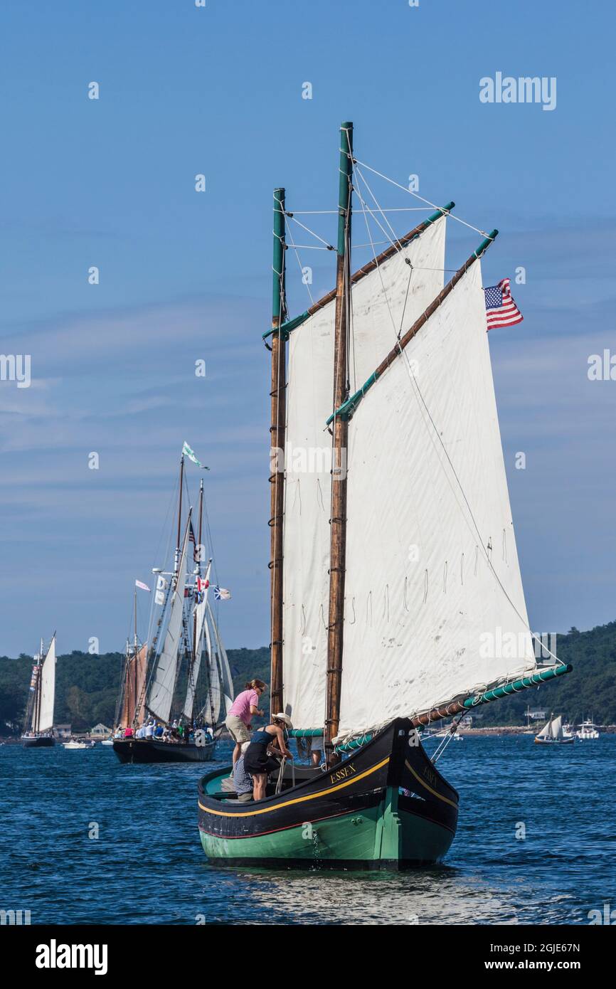 USA, Massachusetts, Cape Ann, Gloucester. Gloucester Schooner Festival ...